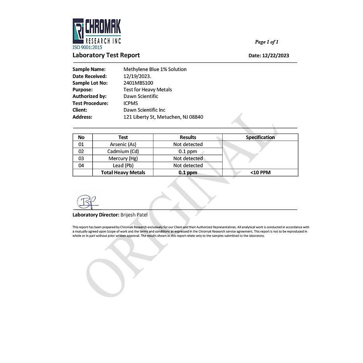 Methylene Blue 1% 30 mL Glass Dropper Bottle (Pack of Two) |USP-Grade Methylthioninium Chloride Liquid | for Brain Function & Cognitive Health | No Formaldehyde