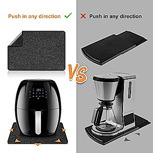 Heat Resistant Mat for Air Fryer, 2 Pcs Heat Resistant Pad Countertop Protector Mat Coffee Maker Mat for Countertops with Sliding Function for Air Fryer, Blender, Coffee Maker, Toaster