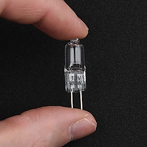 Diximus G4 Low Voltage Halogen Bulbs - 20 Watt Small Light Bulb – 12V Landscape Light Bulbs 20W Bi-Pin Bulb for Under Cabinet Puck Light, Chandeliers, Track Lighting - Warm White 2700K - 10 Pack