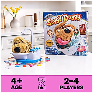 Soggy Doggy, The Showering Shaking Wet Dog Award-Winning Kids Game Board Game for Family Night Fun Games for Kids Toys & Games, for Kids Ages 4 and Up