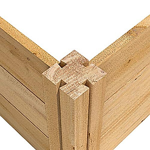 Greenes Fence Best Value Cedar Raised Garden Bed, 4' x 8' x 10.5" - Made in USA with North American Cedar