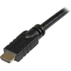 StarTech.com 65 ft (20m) High Speed HDMI Cable – Male to Male - Active - 28AWG - CL2 Rated In-wall Installation - Ultra HD 4K x 2K - Active HDMI Cable (HDMM20MA) Black