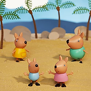 Peppa Pig Peppa Visits Australia Campervan Vehicle Preschool Toy with Rolling Wheels; Includes 8 Figures, 4 Accessories, for Ages 3 and Up (Amazon Exclusive)