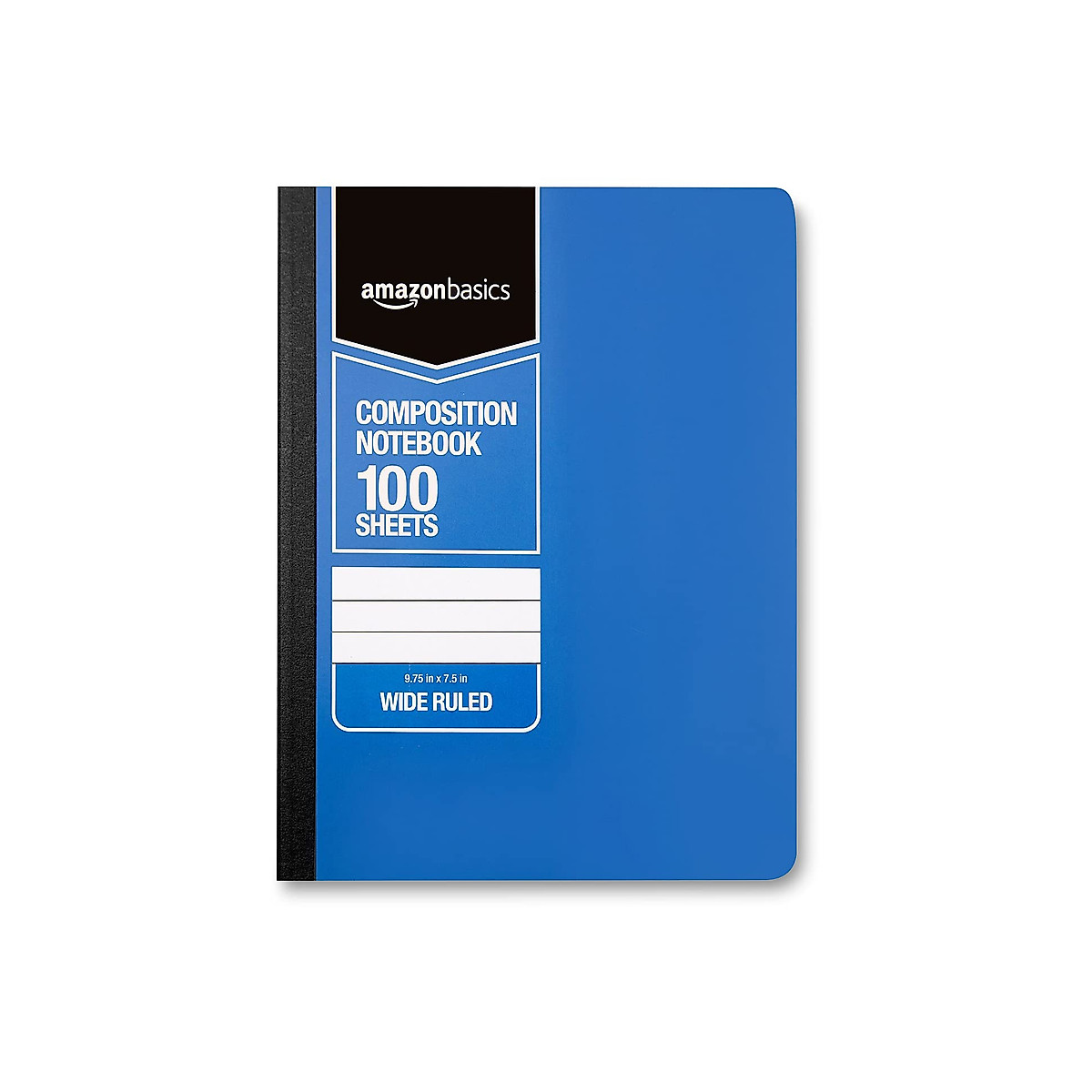 Amazon Basics Wide Ruled Composition Notebook, 100 Sheet, Assorted Marble Colors, 4-Pack