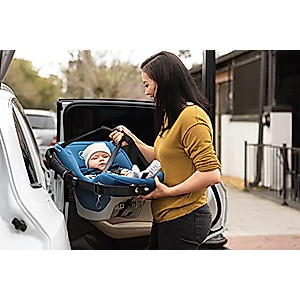 Maxi-Cosi Coral XP Infant Car Seat, Revolutionary 3-Piece Modular Nesting System for a More Comfortable, Intimate & Lightweight Carry, Essential Blue – PureCosi