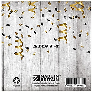 41st Birthday Card for Men - Black & Gold Glitter Balloons - Happy Birthday Cards for 41 Year Old Man Dad Cousin Friend Brother Uncle, 5.7 x 5.7 Inch Forty-One Forty-First Bday Greeting Cards Gift