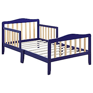 Olive and Opie Twain Toddler Bed in White and Black