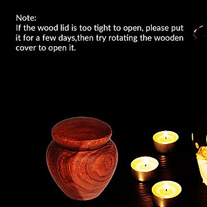 Small Keepsake Cremation Rosewood Urn for Human or Pet Ashes,Handmade Mini Sharing Personal Funeral Urn,Wood Memorial Ashes Holder,Urn Memorial Gifts,Loss or Remembrance Gifts for Pet or Human Ashes