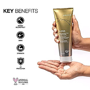 Joico K-PAK Daily Shampoo and Conditioner Set to Repair Damage, 10.1-Ounce