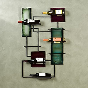 Home Decorators Collection Wine Storage Wall Sculpture, 24" Wx38.5 H, Bronze