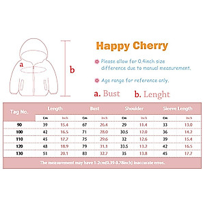 Happy Cherry Boys Blue Winter Hooded Bubble Coat Warm Down Jacket Thick Outerwear for 6 to 7 years old