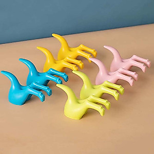 5Pcs Dog Tail Hooks,Wall Mounted Dog Butt Hook Door Hanger, Hat Coat Key Leash Towel Hanger, Key Holder for Wall Rustic Decor Dog Lovers Gifts