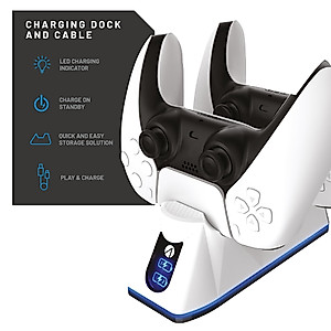 Stealth SP-C100 V Twin Charging Dock with Play & Charge Cable for PS5 (PS5)