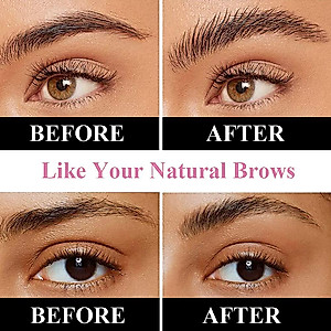 Eyebrow Stencil & Eyebrow Setting Gel, 30 Eyebrow Shaper Kit, Reusable Eyebrow Template With Strap, Waterproof Eyebrow Repair Liquid, Brows Styling Brow Fix Gel Beauty Makeup