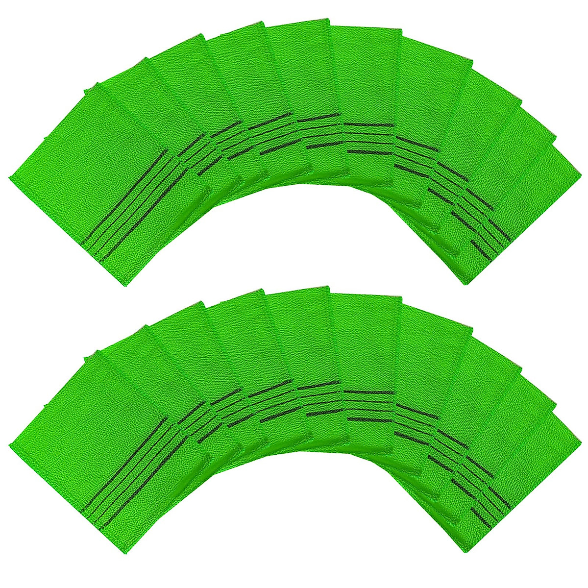 GOLDSANGSA-Korean Bath Towel Washcloth 20pcs/Body Scrub Genuine Exfoliating Bath Mitten Remove Dead Skin(Green)