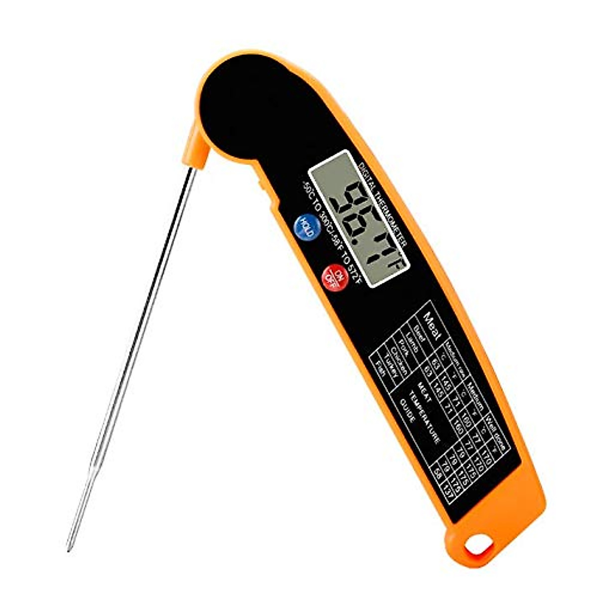 Food Thermometer, Digital Meat Thermometer for Grilling and Cooking Fset Instant Read Thermometer Kitchen Cooking Food Thermometer for Candy Water Oil BBQ Grill
