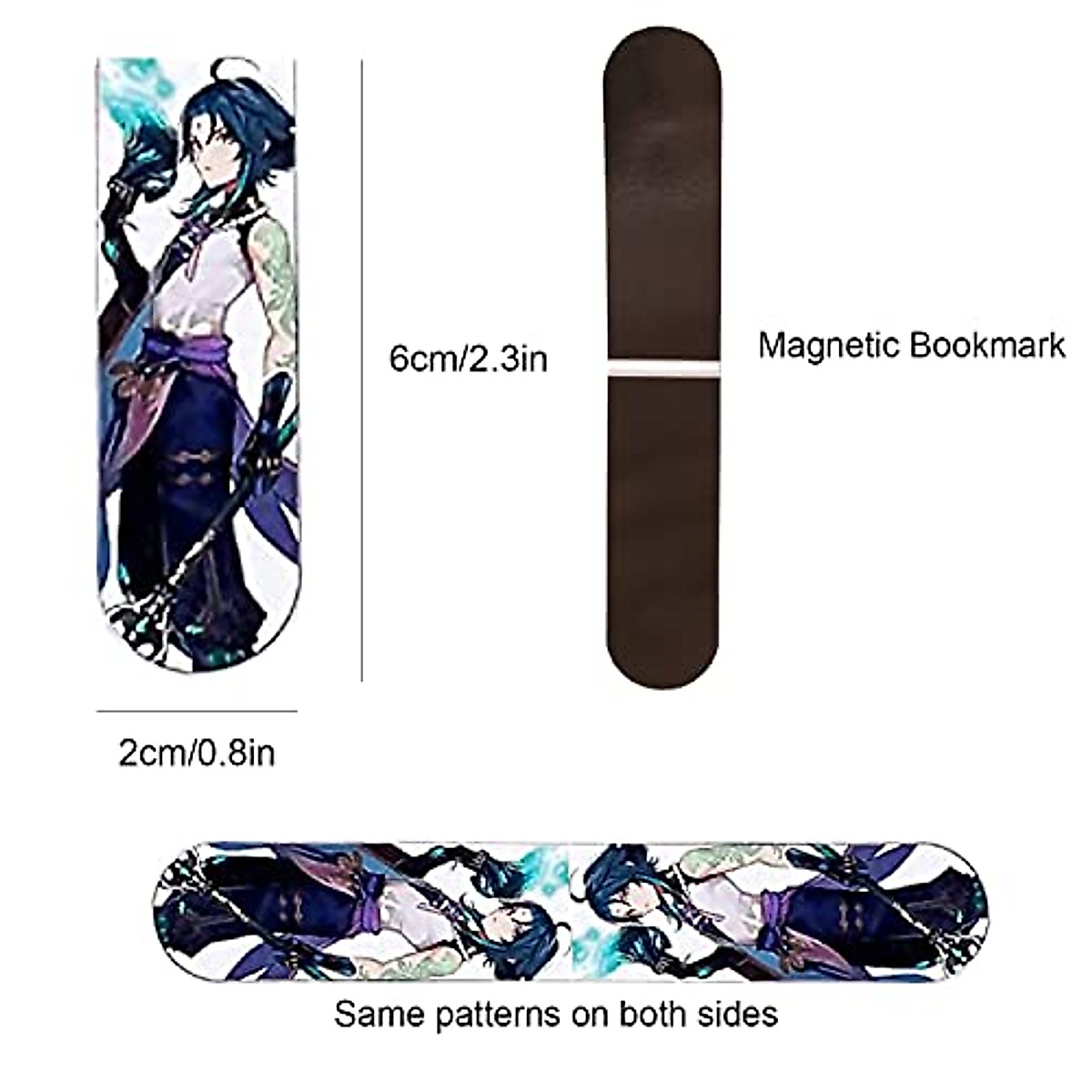 Anime Bookmark Magnetic Bookmark 18pcs Anime Gifts Anime School Supplies Anime Merch Anime Stuff (Yuan bookmarks-18pcs)