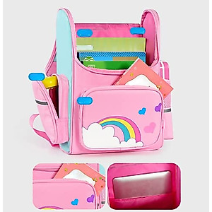 HUIHSVHA Cute Backpack, Cartoon Waterproof School Laptop Book Bag, Casual Large Capacity Daypack for Girls Boys
