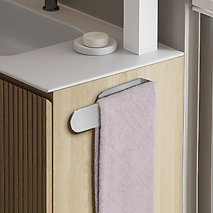 Azuibah Hand Towel Holder, Self Adhesive Bathroom Towel Holder, SUS 304 Stainless Steel Hand Towel Holder for Bathroom, Brushed Towel Holder for Bathroom Wall, Hand Towel Racks for Bathroom, Kitchen