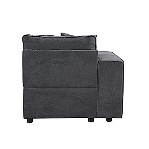 Acme Furniture Silvester Sectional, Gray Fabric