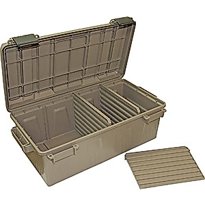 MTM Divided Ammo Crate Utility Box, Dark Earth