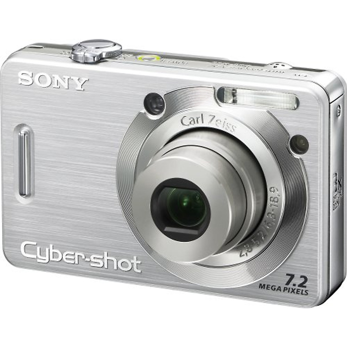 Sony Cybershot DSCW55 7.2MP Digital Camera with 3x Optical Zoom (Silver) (OLD MODEL)