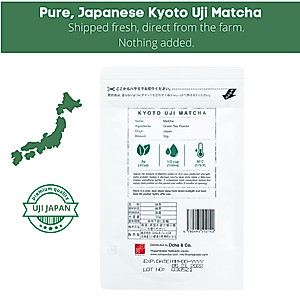 Ocha & Co. Kyoto Uji Matcha - Ceremonial Grade Matcha Powder - Highest Grade Traditional Stone Milled Japanese Matcha Green Tea Powder, 50g/1.75oz.
