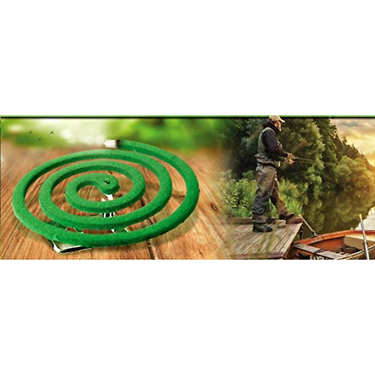 W4W Mosquito Repellent Coils - Outdoor Use Reaches Up to 10 feet - Each Coil Burns for 5-7 Hours (Three Pack Contains 12 coils & 6 Coil Stands)
