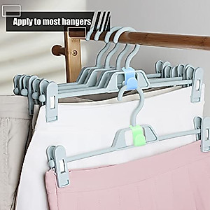 Clothes Hanger Connector Hooks,100PCS Hanger Hooks,Space Saving Cascading Hangers Connection Hooks for Heavy Duty Clothes Closet (Colorful)