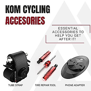 KOM Cycling Top Mount Compatible with GoPro Adapters that quarter turn into Compatible Computer Mounts such as the Garmin Edge Bike Mounts or Wahoo Bike Mounts - Great for mounting Cameras and Lights!