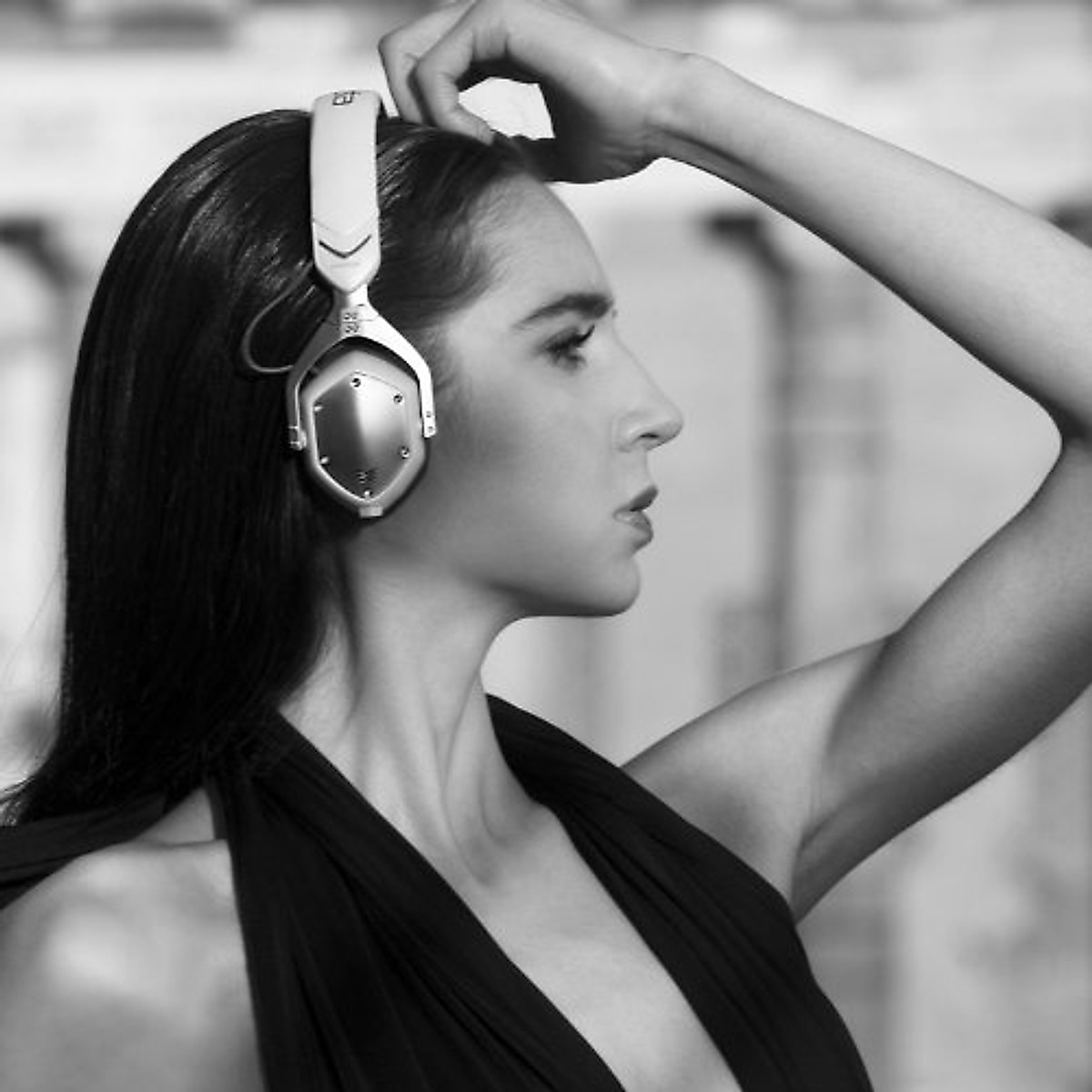 V-MODA XS On-Ear Folding Design Noise-Isolating Metal Headphone (White Silver)