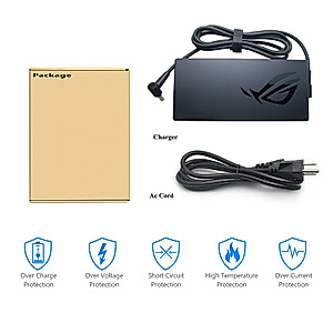 ADP-240EB B 20V 12A A20-240P1A AC Adapter Power Supply 240W for ASUS ROG Zephyrus Duo 15 GX550LXS, M16 GU603HM, ROG Zephyrus G14 G15 G16 S15 S17 G533 G533QS G733QM GA4A01Q Gaming Laptop Charger