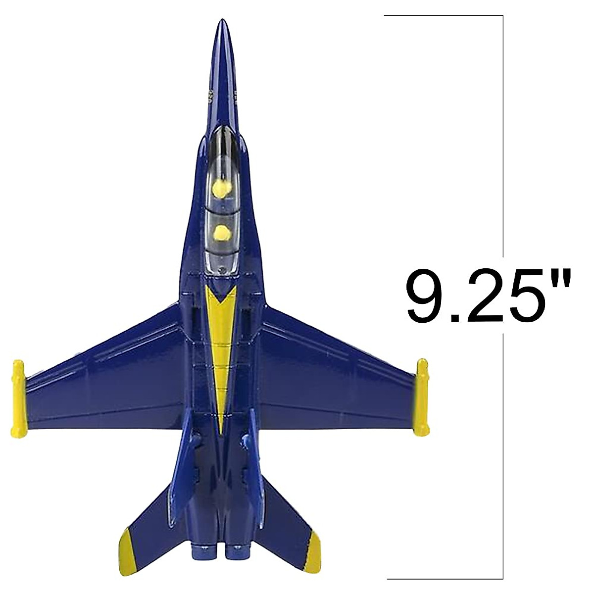 ArtCreativity Jumbo Diecast F-18 Blue Angel Jets with Pullback Mechanism, Set of 2, Diecast Metal Jet Plane Fighter Toys for Boys, Air Force Military Cake Decorations, Aviation Party Favors