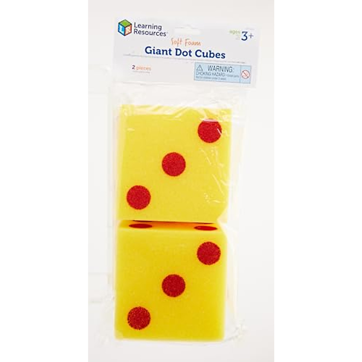 Giant Soft Cubes Dot 2/pk 5 Inch Cube Square