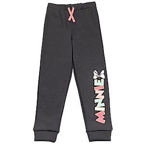 Disney Minnie Mouse Toddler Girls Fleece Pullover Sweatshirt Pants Set Gray 4T