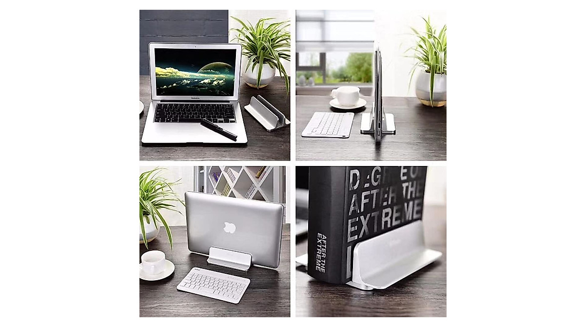 Vertical Laptop Stand - Adjustable & Space Saving by Jaston