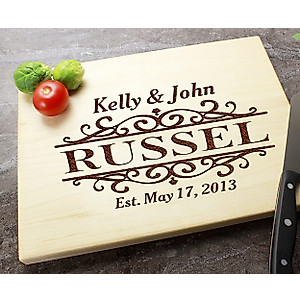Personalized Family Tree Cutting Board Wedding Gift for Couple Engraved Custom Family Chopping Board