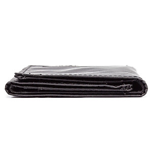 Big Skinny Men's Tri-Fold Slim Wallet, Holds Up to 25 Cards, Black