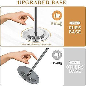 𝟐 𝐏𝐜𝐬 Adjustable T Shirt Display Adult/Child Flexible Shoulder Stand Shirt Rack for Vendors, Portable Hanging Metal Clothing Display, Garment Hanger Rack Coat Holder for Retail -31.5 Inch Height