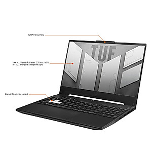 ASUS TUF F15 Gaming Laptop Dash 15.6" FHD 144Hz (Intel 12th Gen i7-12650H, 32GB DDR5 RAM, 1TB PCle SSD, Geforce RTX 3070 8GB) Thin Bezel, Thunderbolt 4, Backlit Keyboard, Win 11 Home, Off-Black