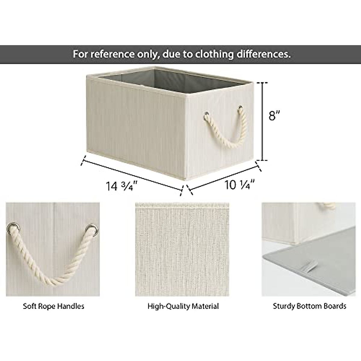 StorageWorks 2-Pack Narrow Storage Bins with 3-Pack Foldable Storage Baskets