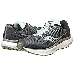 Saucony Women's Triumph 18, Charcoal/Sky, 7 Medium