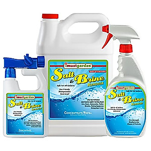 I Must Garden Salt & Brine Remover: Safely Removes Salt and Brine from Vehicles and Marine Equipment – 32oz Concentrate w/Hose End Sprayer