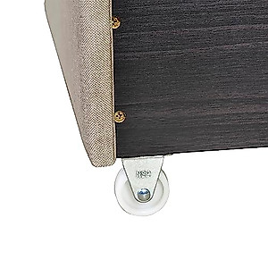 Goohome Queen Size Platform Bed with 2 Storage Drawers, Linen Upholstered Queen Bedframe with Headboard and Sturdy Wood Slats, Noise-Free, No Box Spring Needed, for Boys Girls Teenager