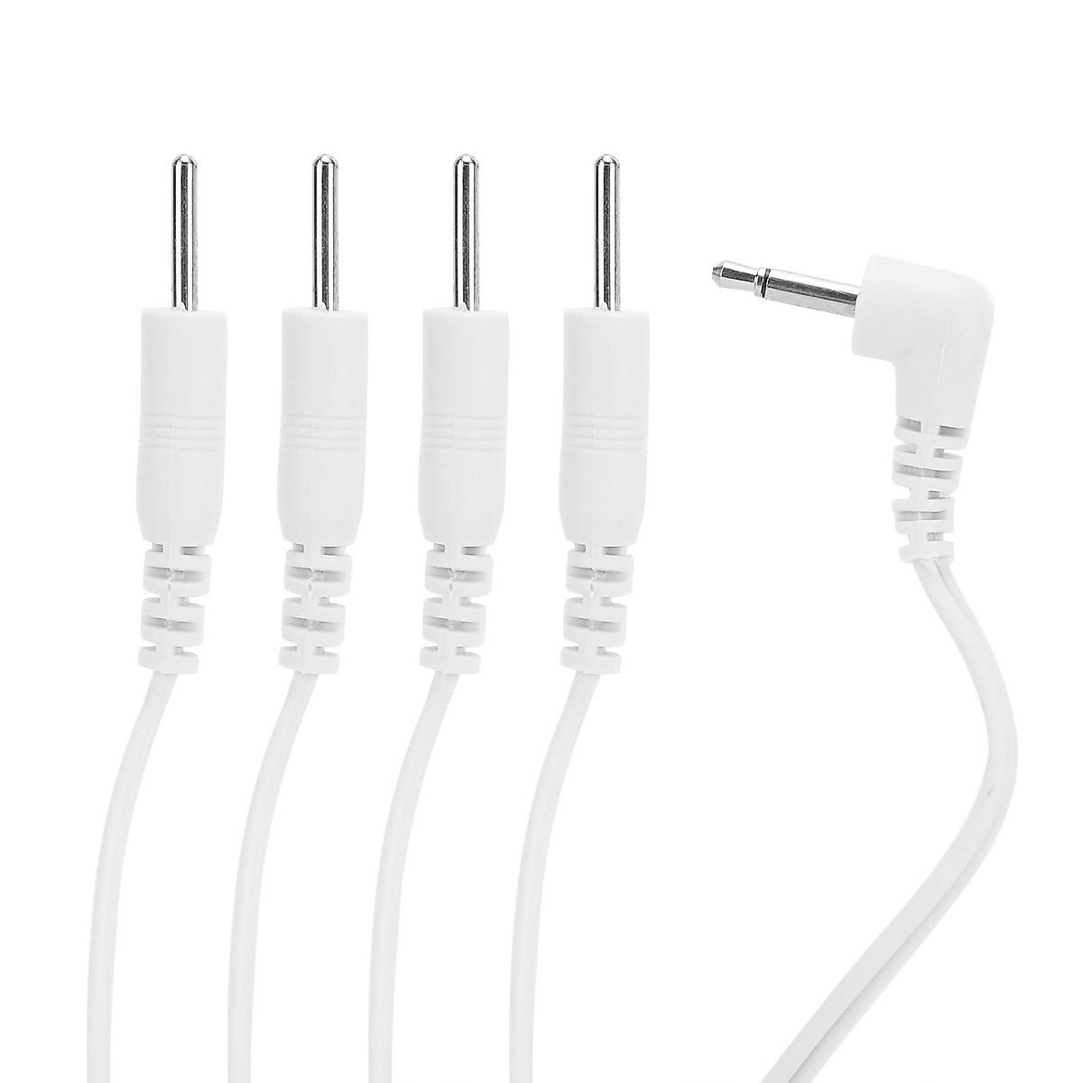 Sonew 5pcs / Bag DC 2.5mm 1.2m 4?in?1 Pin Type Electrode Lead Wires Cable, TENS Lead Wires for TENS Unit Physiotherapy Machine