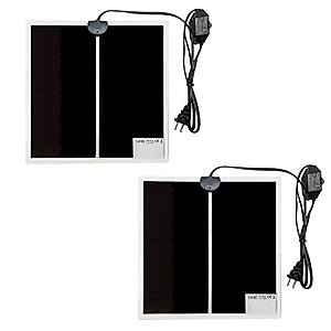 2 Pack 14 W Reptile Heating Pad Under Tank Heater Tank Warmer with Temperature Control, Power Adjustment Terrarium Heater Heat Mat for Reptiles Turtle Tortoise Snakes Lizard