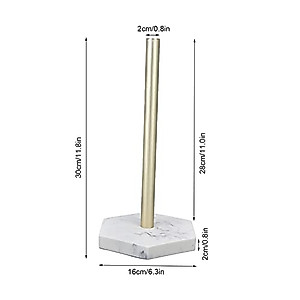 Kitchen Paper Holder Standing Paper Towel Holder Stand for Kitchen Rolls Non Slip Paper Towel Roll Round Tissue for Modern Kitchen Countertop Organizer