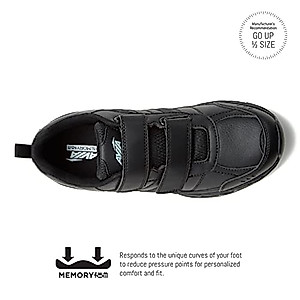AVIA Men's Avi-Union II Strap Food Service Shoe, Jet Black/Castle Rock, 13 X-Wide