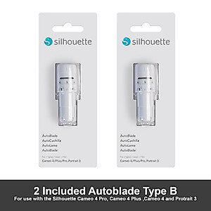 Silhouette Cameo 4 Pro Bundle with 4 Mats, 2 Autoblades, Deluxe Vinyl Tool Kit, and Guide to Silhouette 101 with Bonus Designs