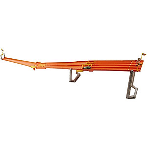 Hot Wheels Toy Car Track Set, 4-Lane Elimination Race with Fair-Start Launcher & 1 Toy Car in 1:64 Scale